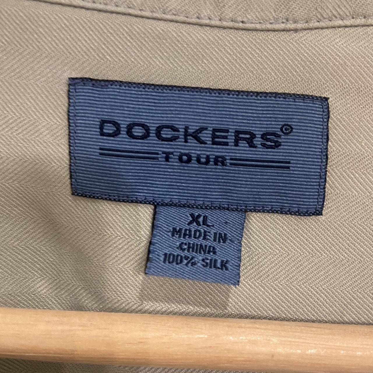 Dockers short sleeve button up Super cute as a swim... - Depop