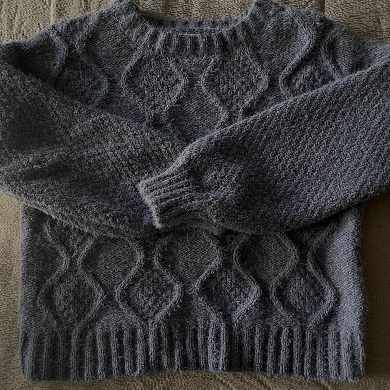 Super soft blue sweater perfect for the winter time - Depop