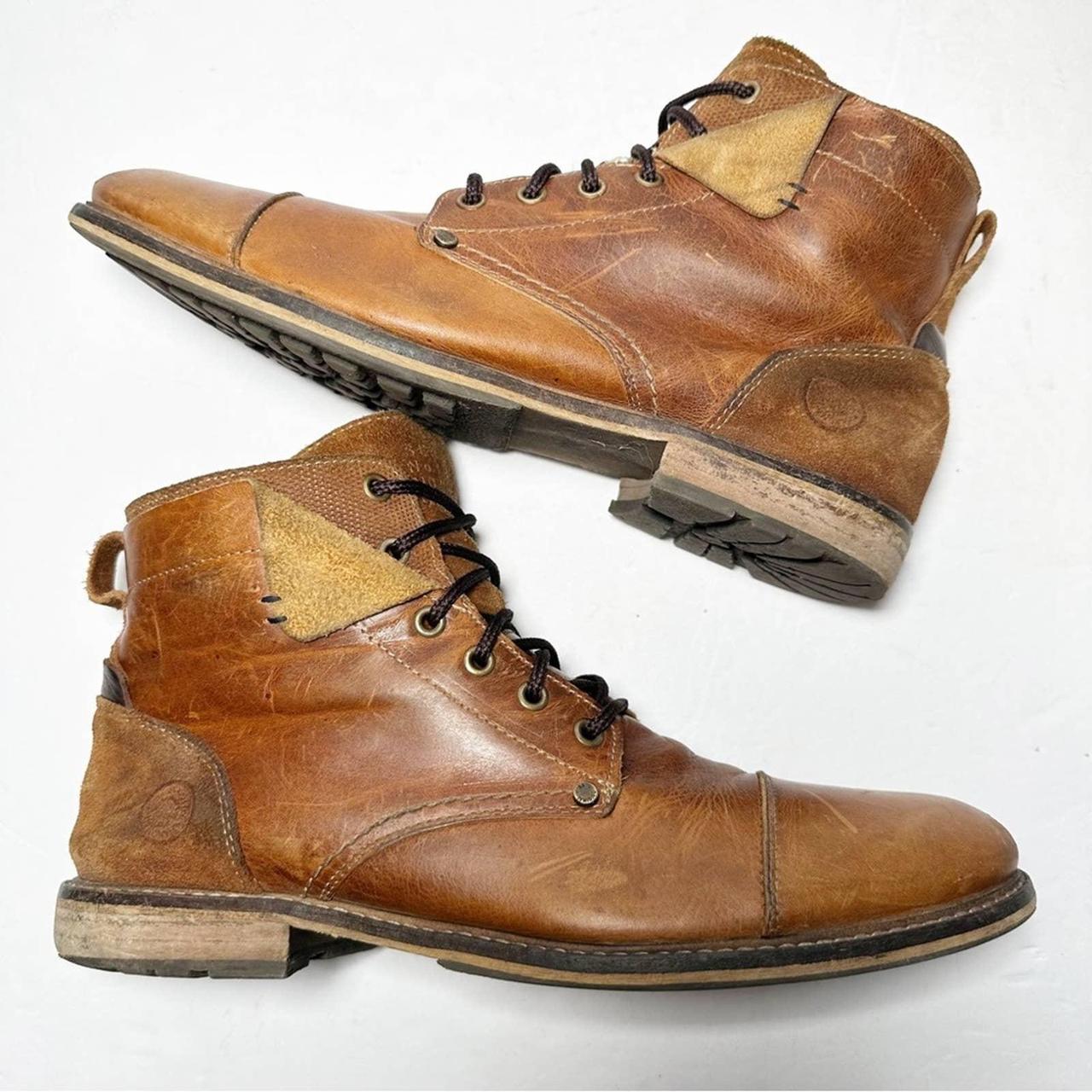 BULLBOXER Kelden Cap Toe Boot Handcrafted Leather... - Depop