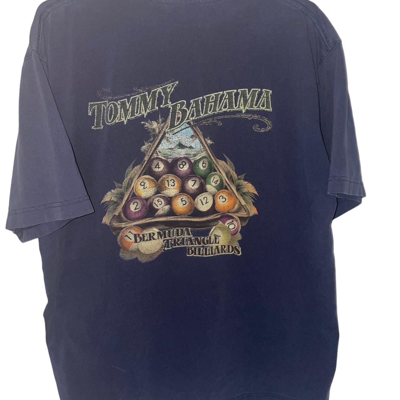 VTG TOMMY BAHAMA TShirt Large Graphic Billard Pool... - Depop