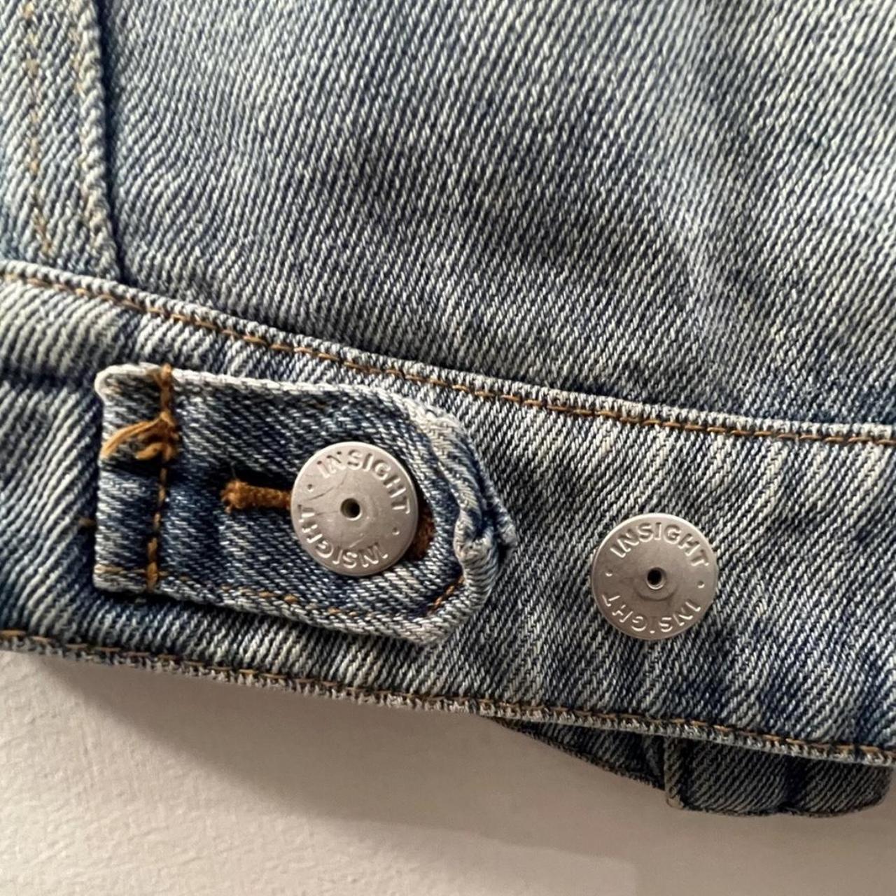 Insight Denim Biker Vest. Size US Women’s 2 Worn... - Depop