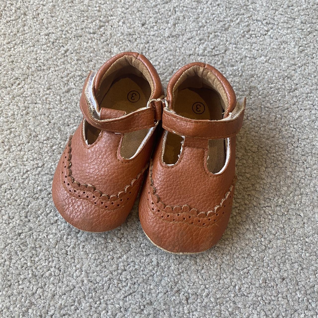 Baby shoes. Size 3. Measures 13cm in length. Soft... - Depop