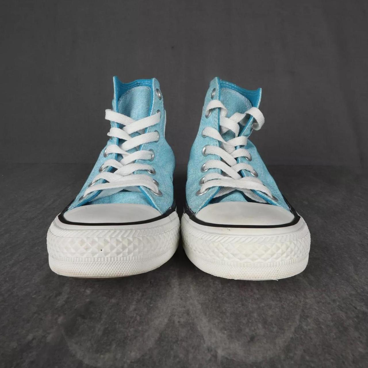 Converse Chuck Taylor All Star Hi Neon Blue... - Depop