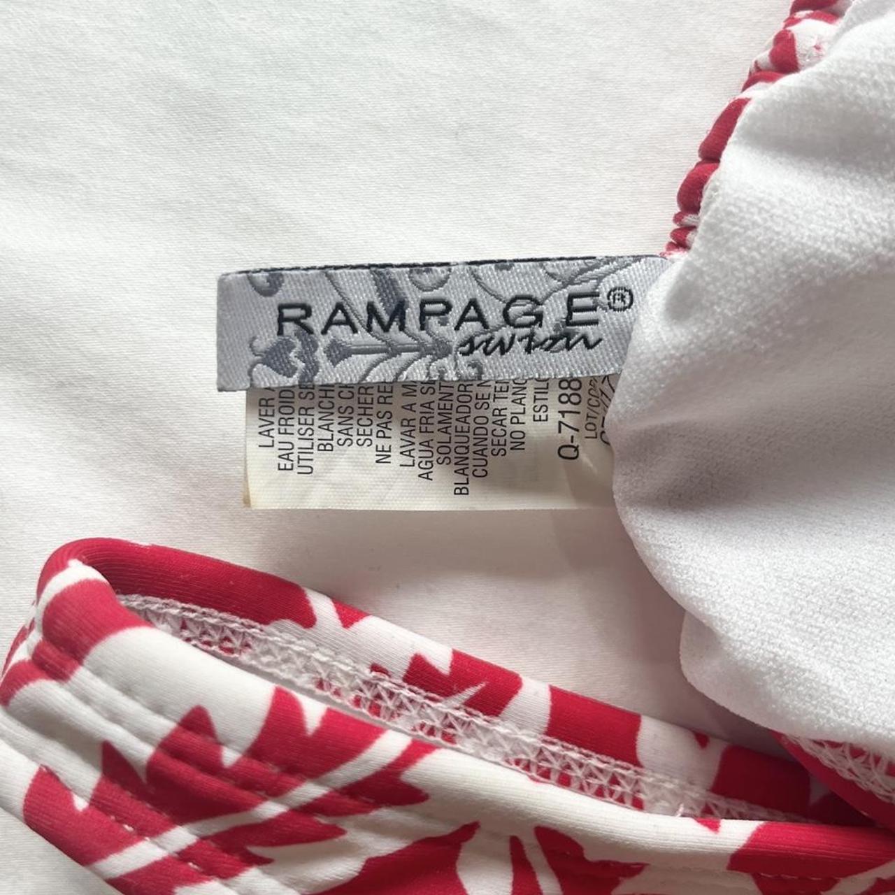 true 2000s vintage rampage red and white halter... - Depop