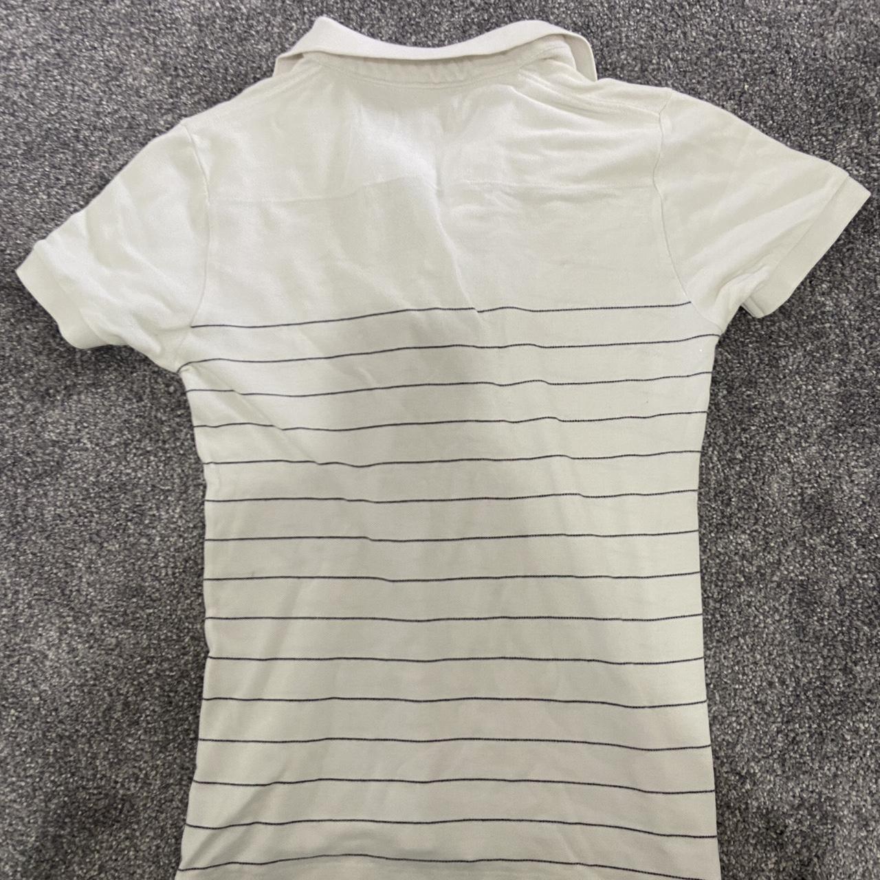 French Connection White Polo - Depop