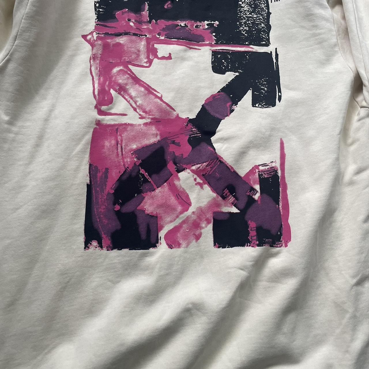 White Off-White sweatshirt. NFT SCANNABLE. - Depop