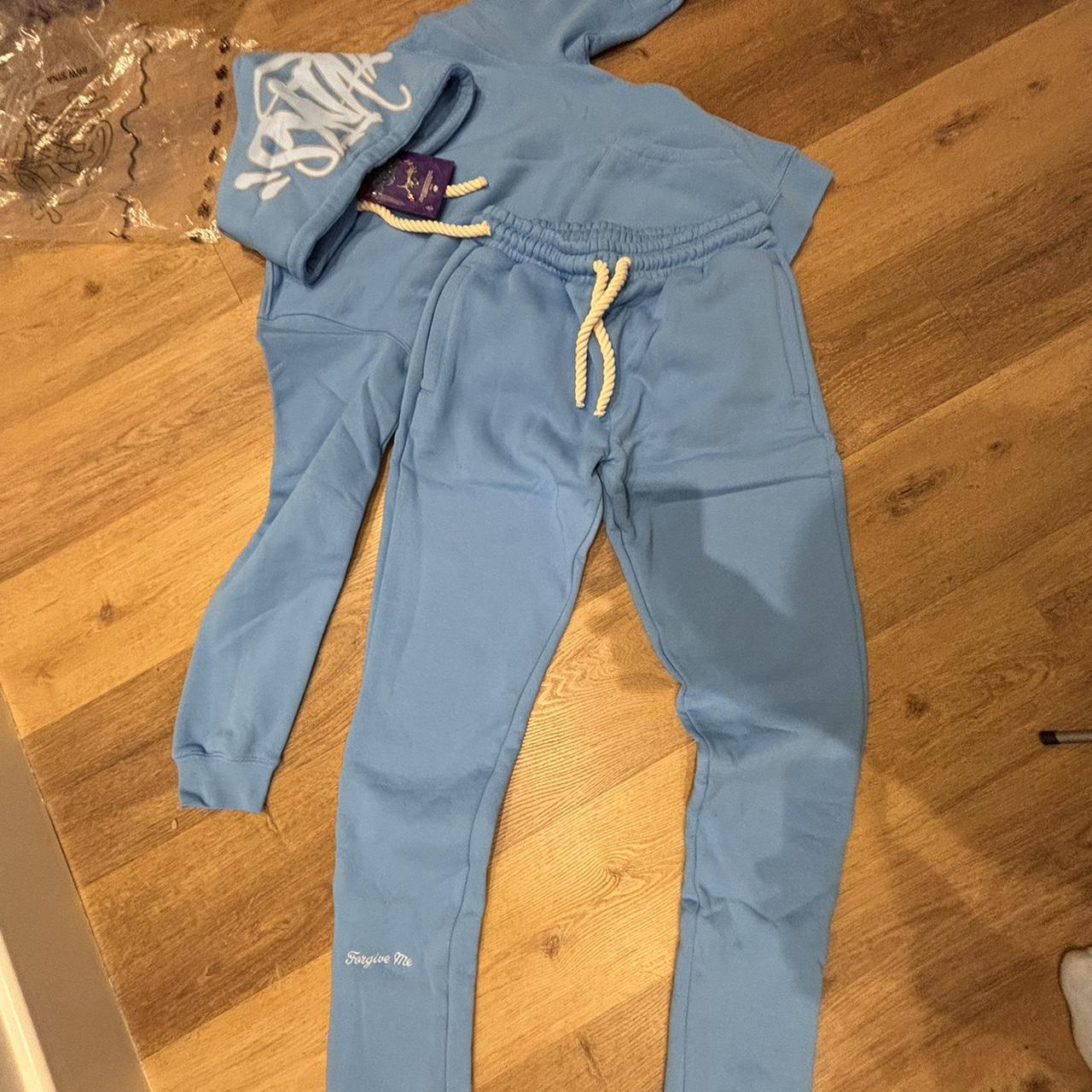 SYNA LOGO TRACKSUIT - BLUE Size M - Depop