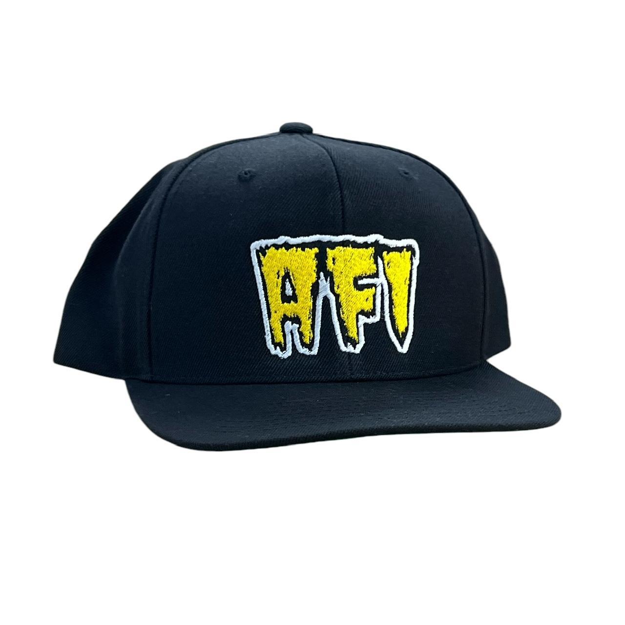 AFI black 6 panel snapback - Depop