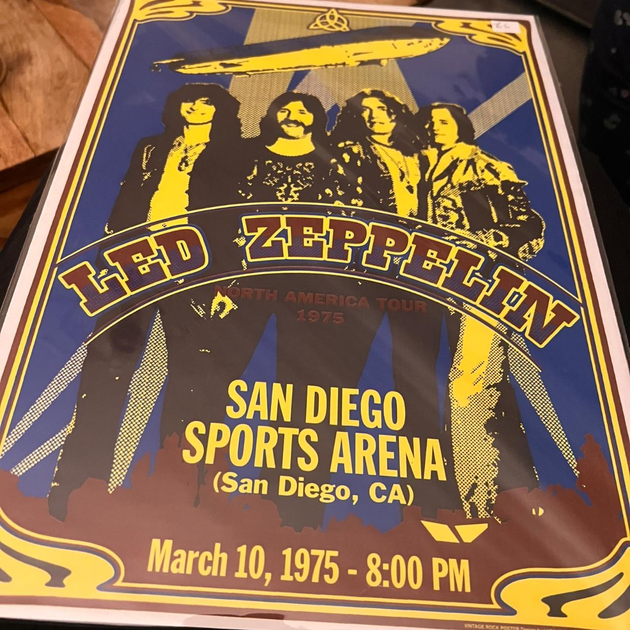 Led Zeppelin A3 Music Poster Original artwork... - Depop