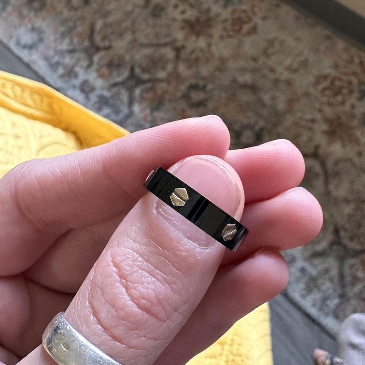 APM Monaco ring A la Cartier Real gold and... - Depop