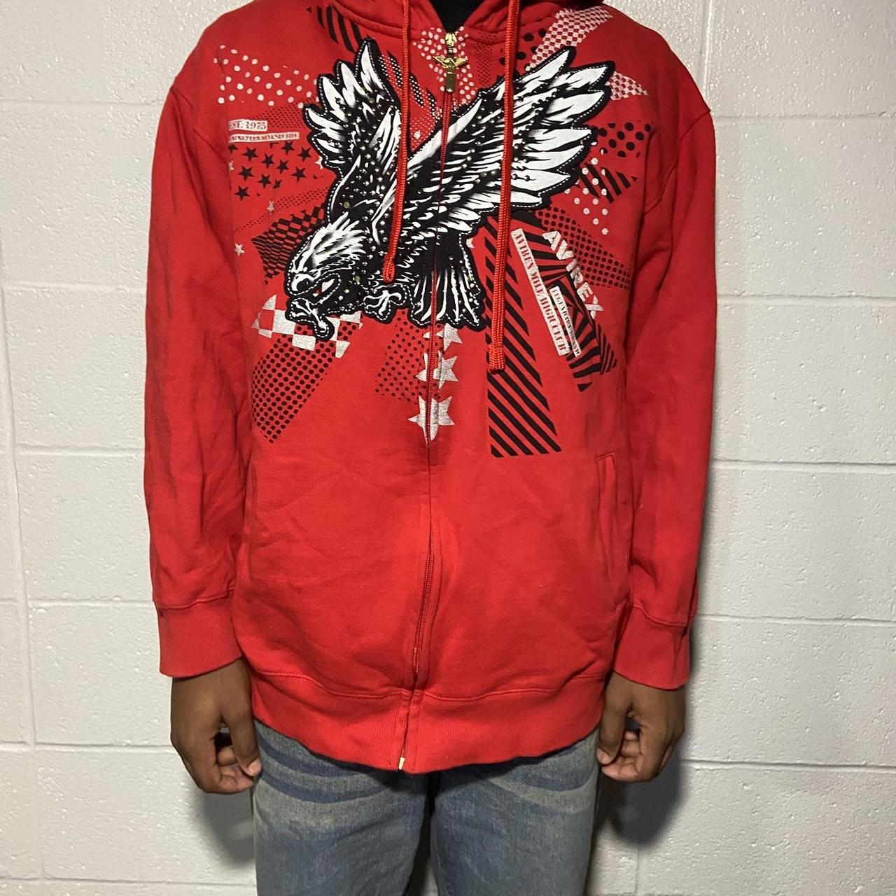 Avirex Zip-up jacket condition 9/10 no flaws size... - Depop