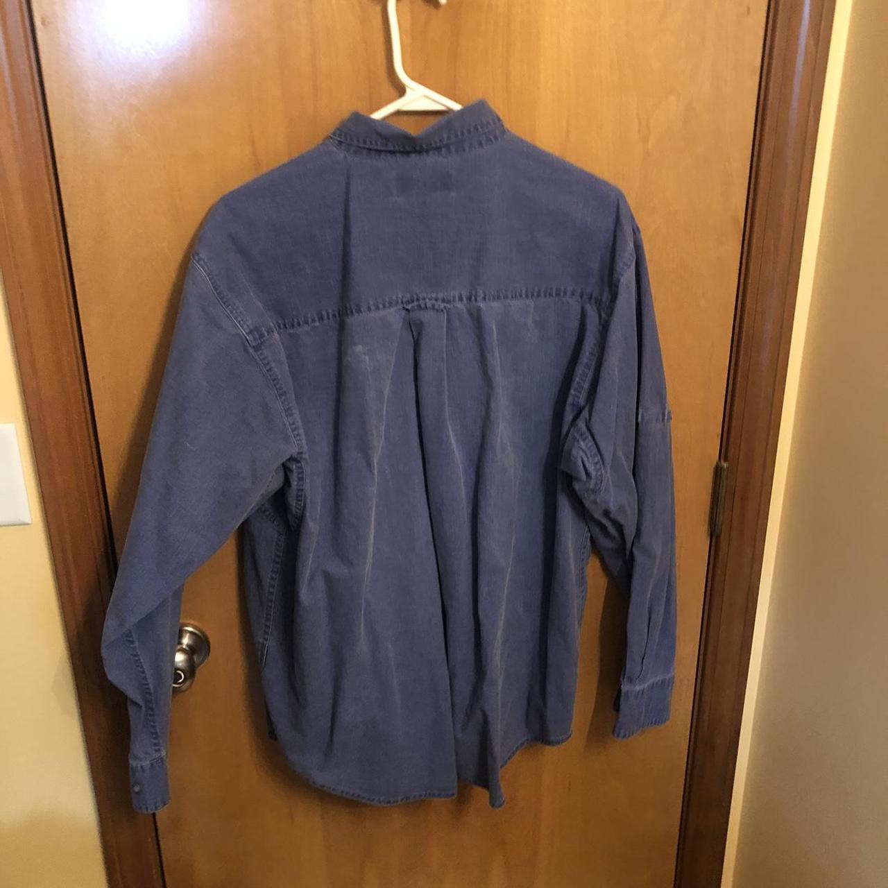 Faded Glory Blue faded Button up Large #vintage... - Depop