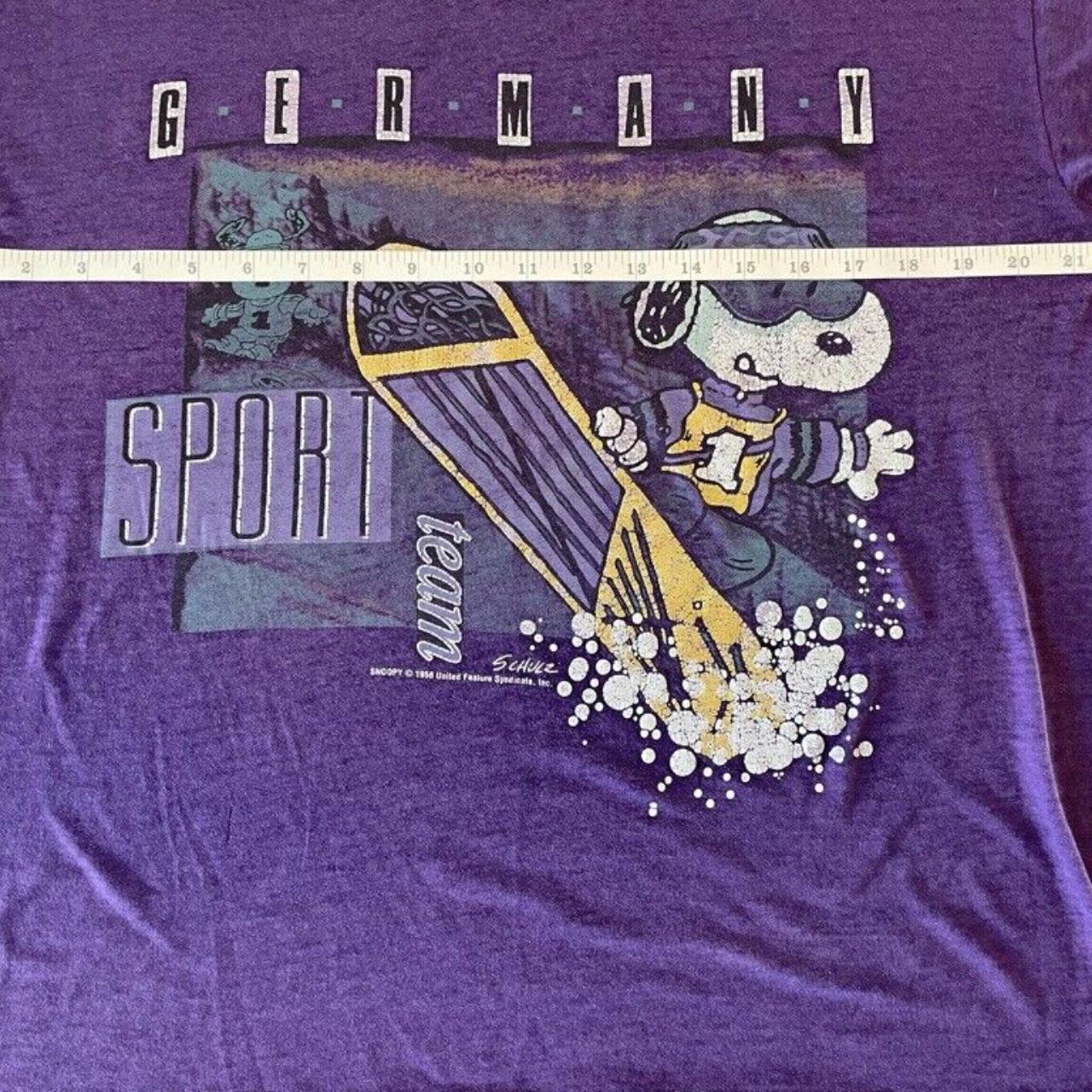 Vintage Snoopy Germany shirt very soft and paper... - Depop