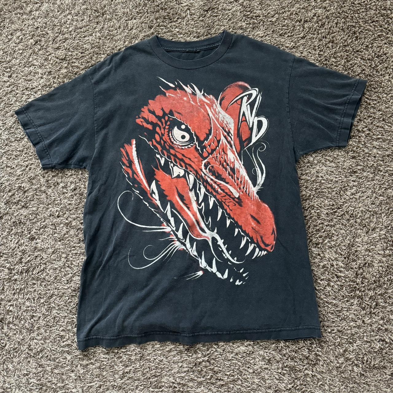 Insane Rob Van Dan red dragon t shirt from 2002, has... | Depop