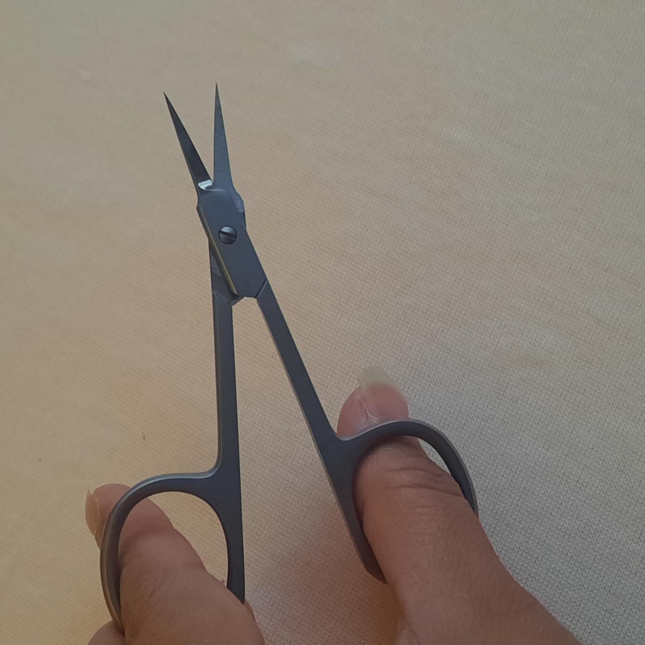 Super sharp curved Nail scissors arrow point silver... - Depop