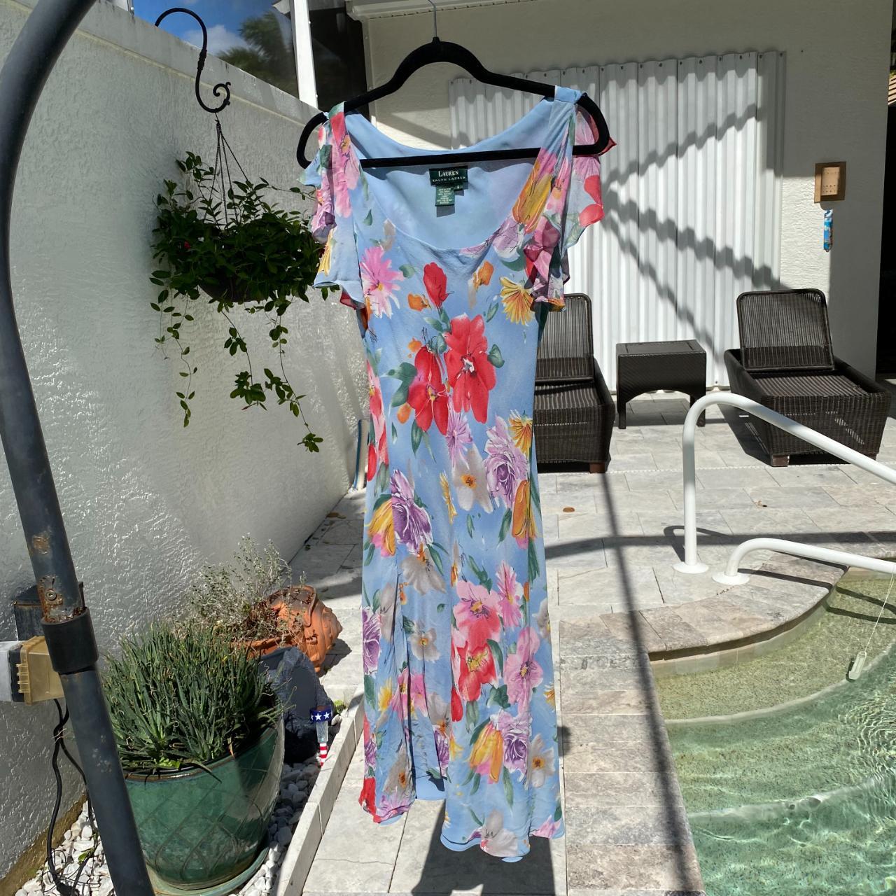 Ralph Lauren 100% Silk Gorgeous Floral... - Depop