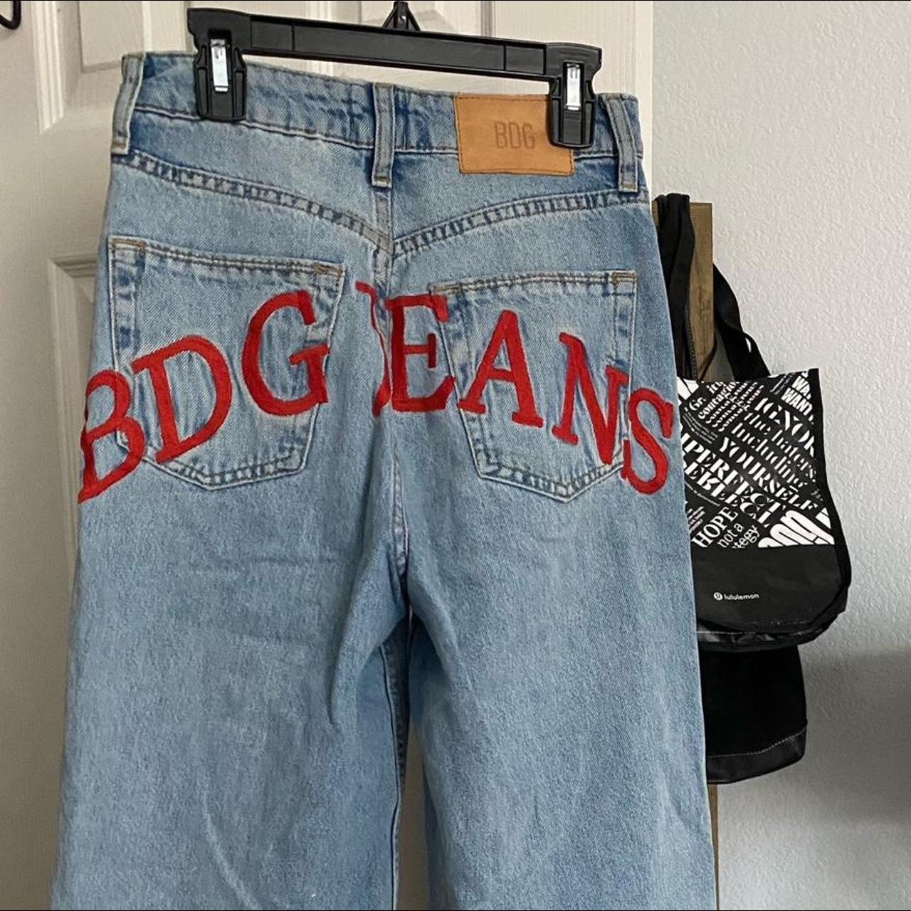 UNIQUE BDG JEANS from europe!!!!! Love the red... - Depop