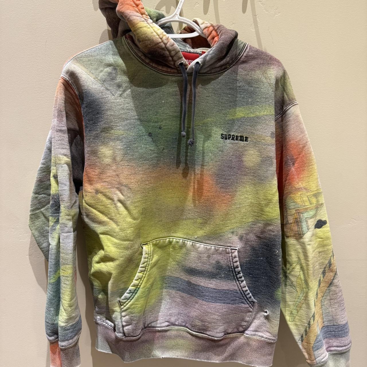 Supreme spray paint hoodie | Depop