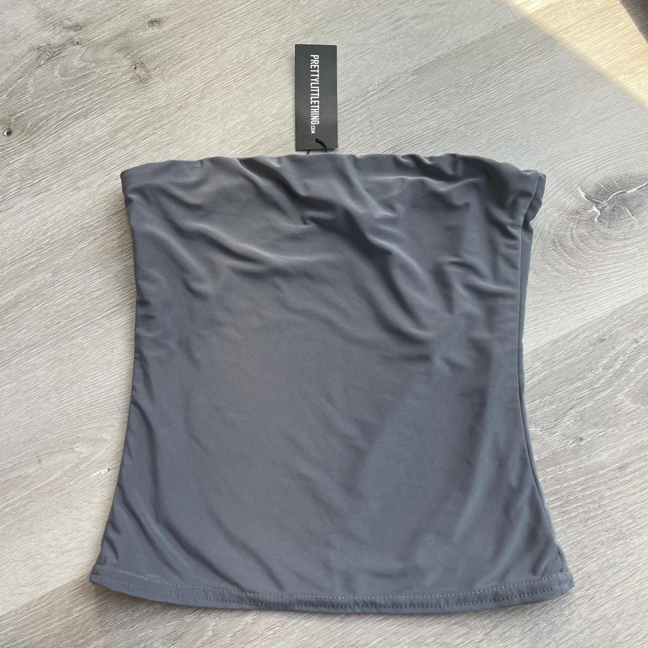 Gray slinky tube top Brand new from PLT - Depop