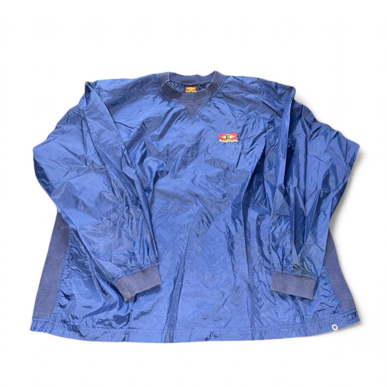 Blue vintage Easton baseball windbreaker Size XL | Depop