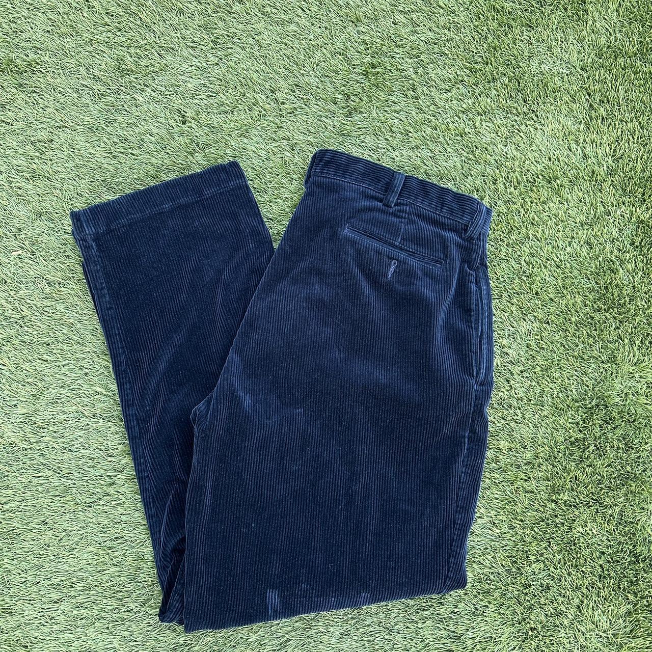 Polo Ralph Lauren Wide Leg Cotton-Corduroy Trousers... - Depop
