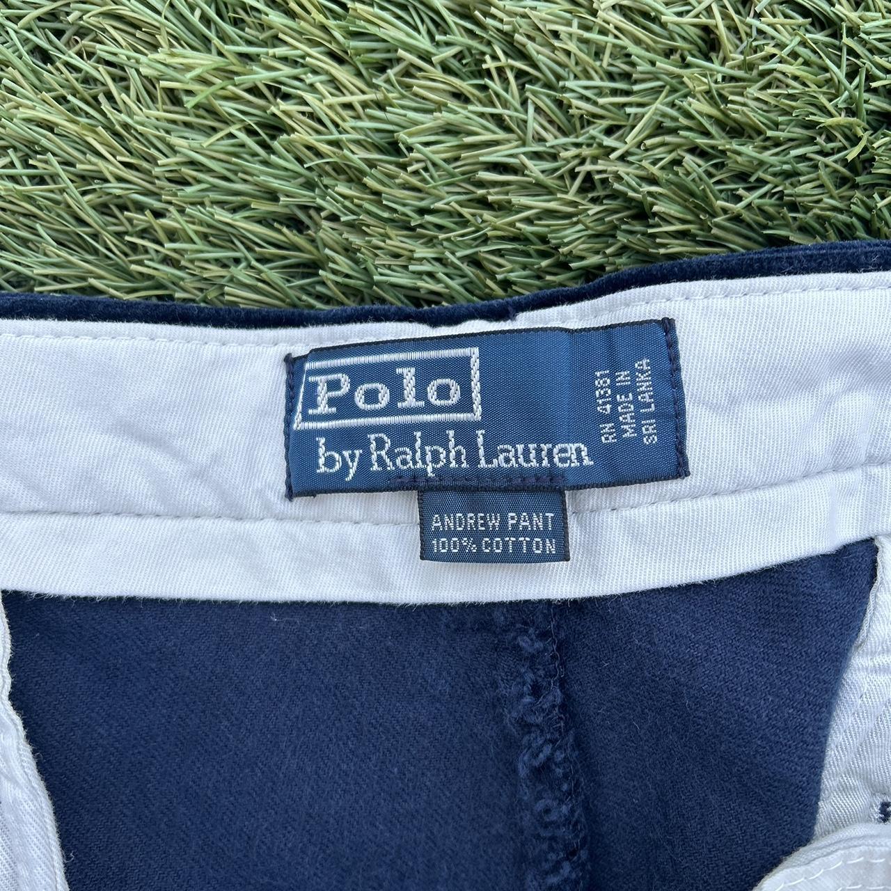 Polo Ralph Lauren Wide Leg Cotton-Corduroy Trousers... - Depop