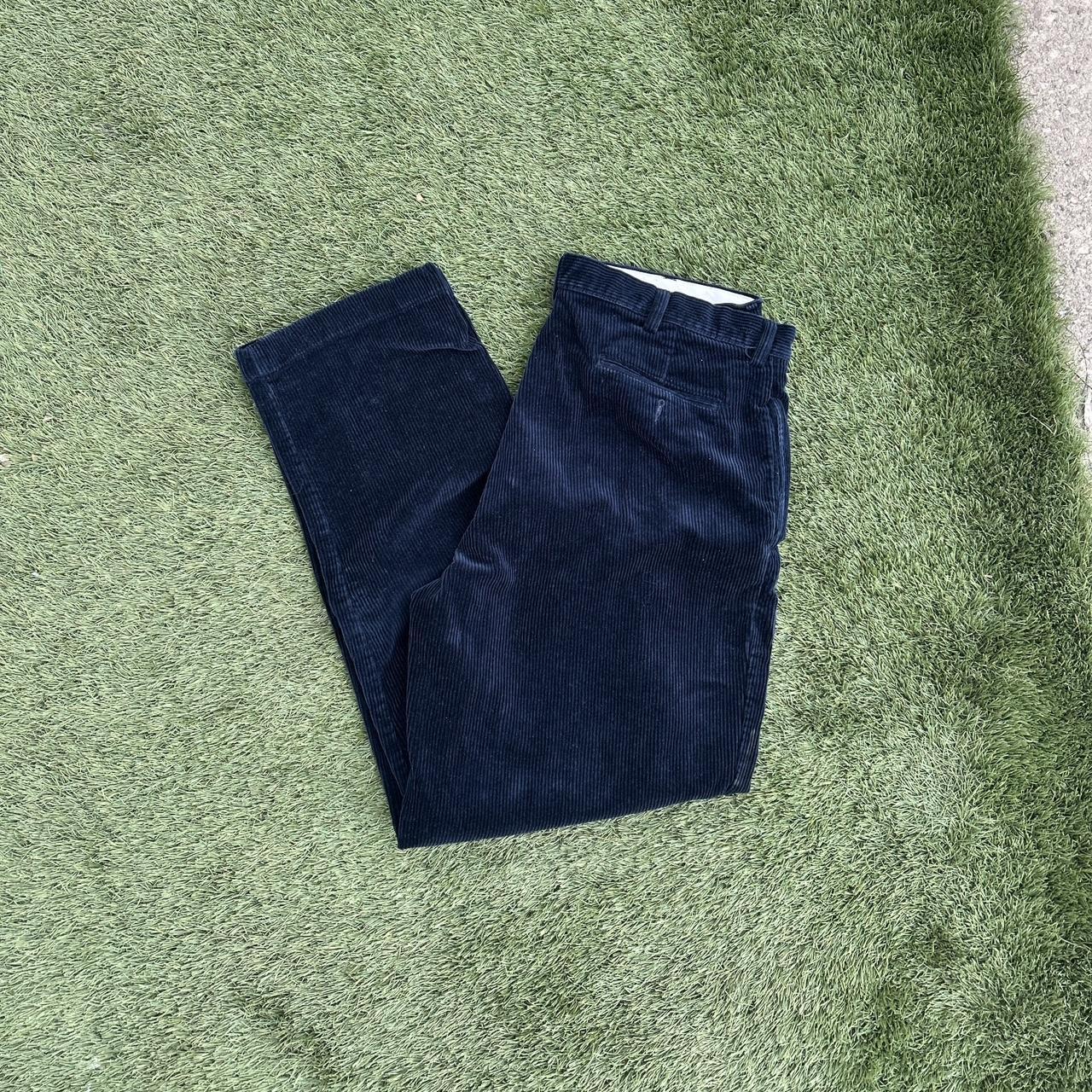 Corduroy Navy Polo Ralph Lauren Pants (38x32) - Depop
