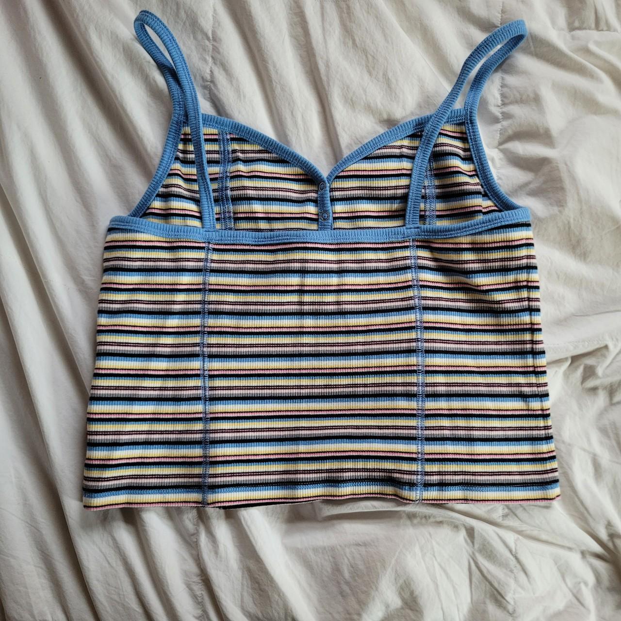 Levi's striped crop tank Size: M 👚💈💗 #tank #crop... - Depop