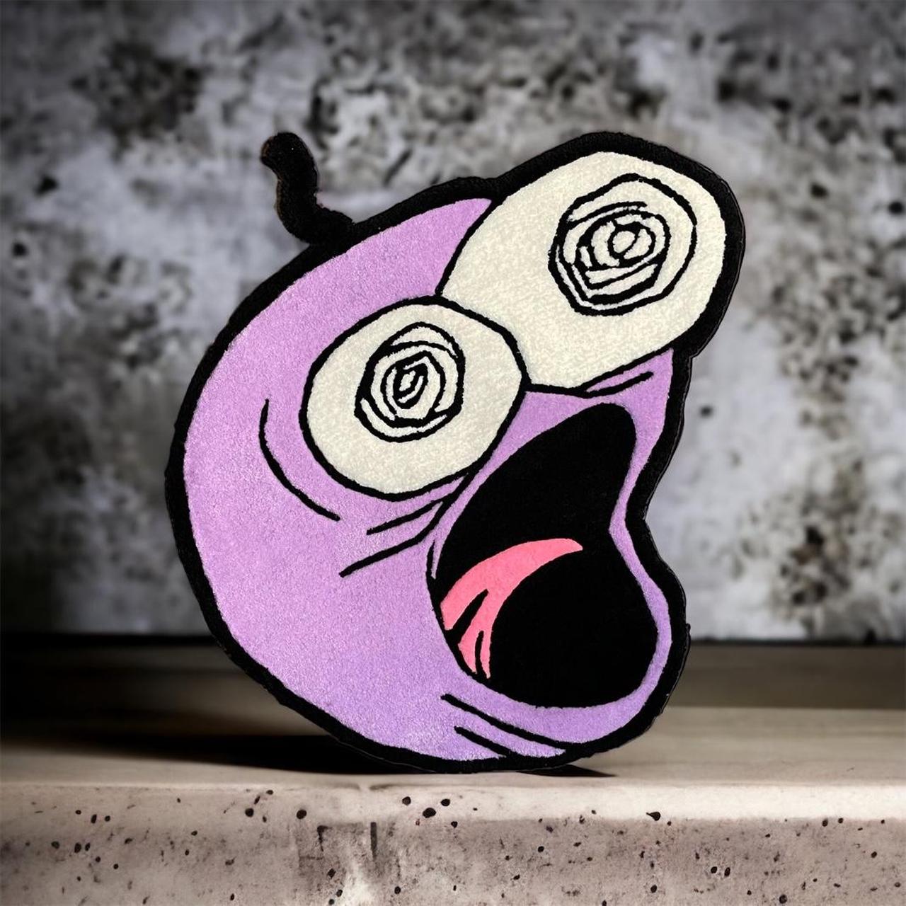 Smiling Friends Pip Hand Tufted Acrylic Rug (24x24in) - Depop