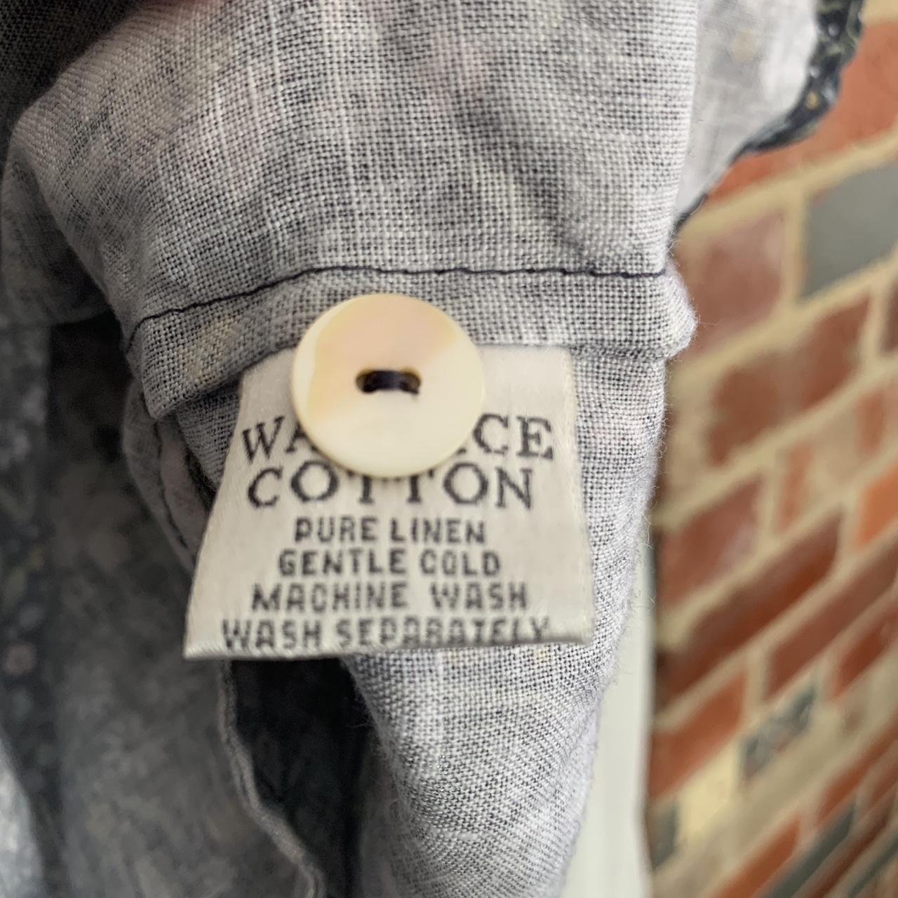 Wallace Cotton Blue floral linen shirt dress | Depop