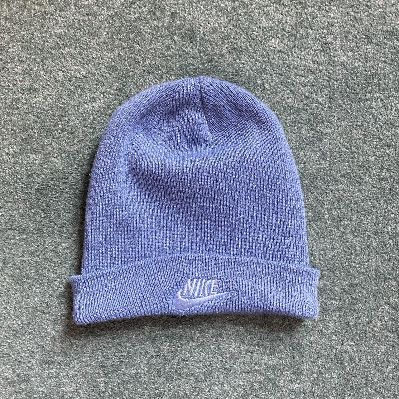 Nike pale blue beanie Good condition Size... - Depop