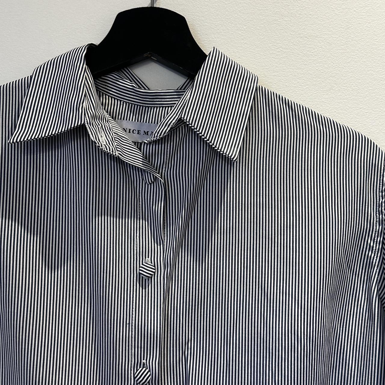 Nice Martin Open Back Button Up Shirt - Size... - Depop