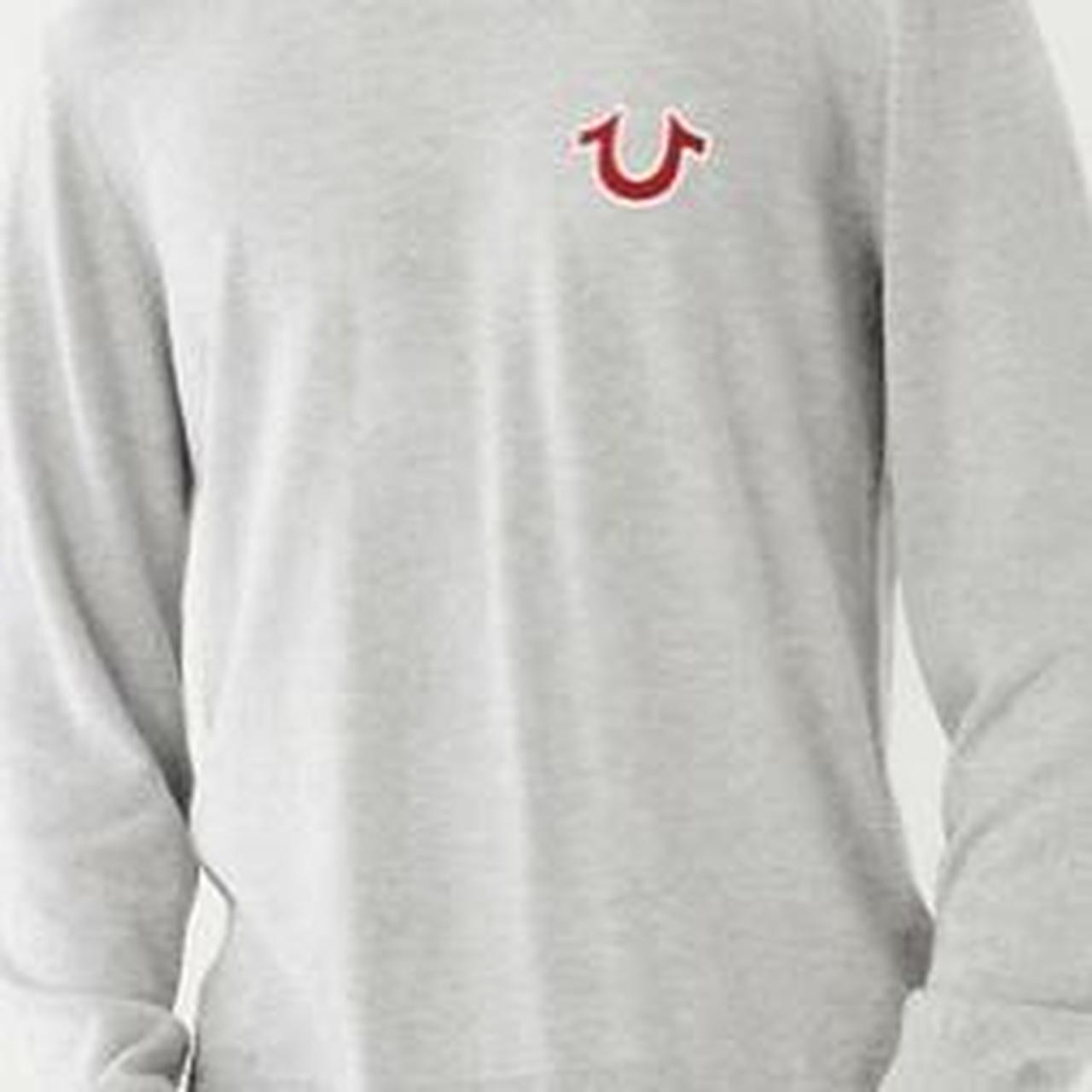 Grey True Religion Long Sleeve | Size S |... - Depop