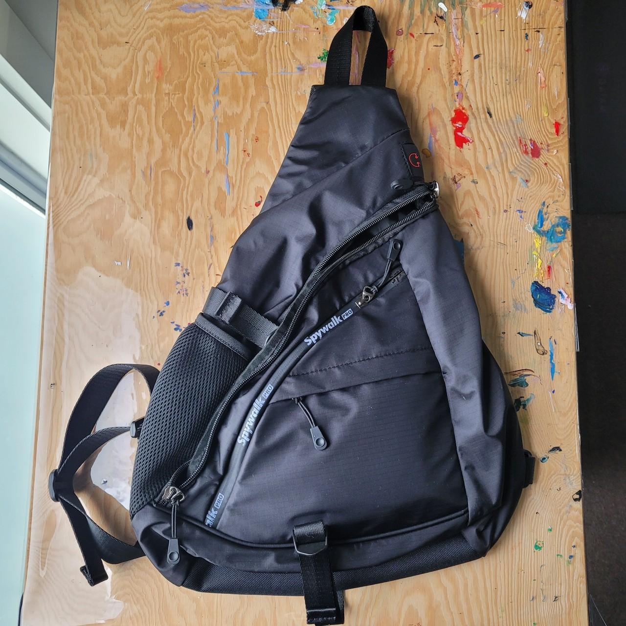 Y2k Black Sling Bag. 48cm x 36cm - Great condition... - Depop