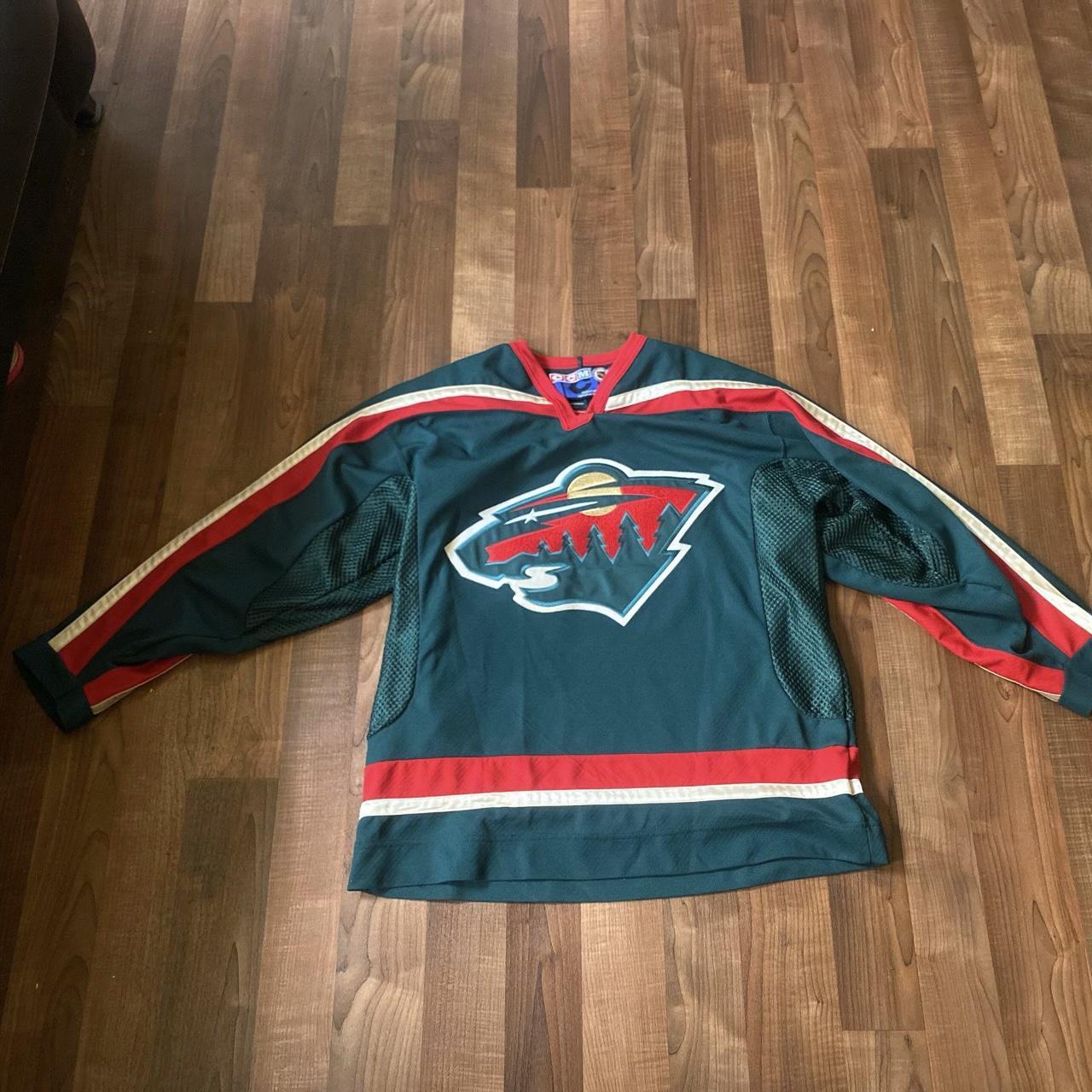 Vintage Minnesota Wild Hockey Jersey Size XL -Very... - Depop