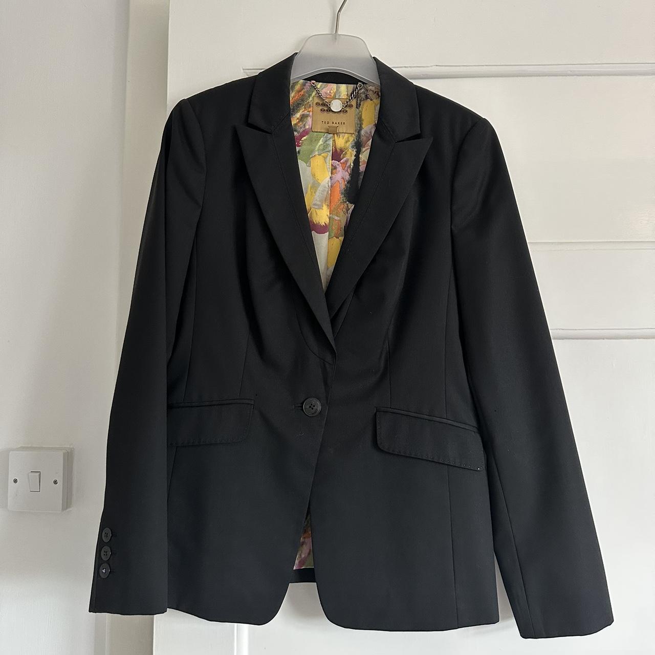 Women’s Ted Baker Black Suit Jacket Blazer. Size... - Depop