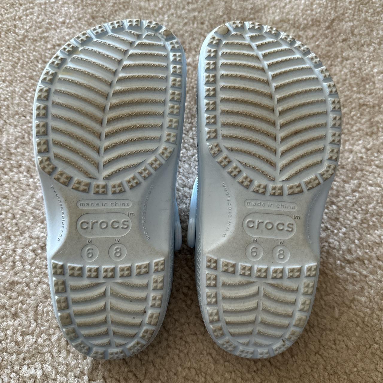 Crocs in Powder Blue! Barely worn pair of crocs!... - Depop