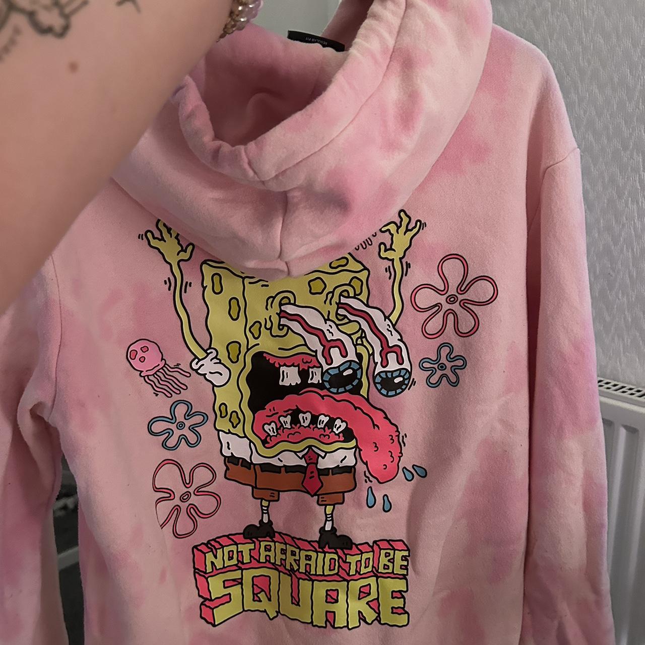 Pink H&M SpongeBob hoodie XS In really good quality... - Depop