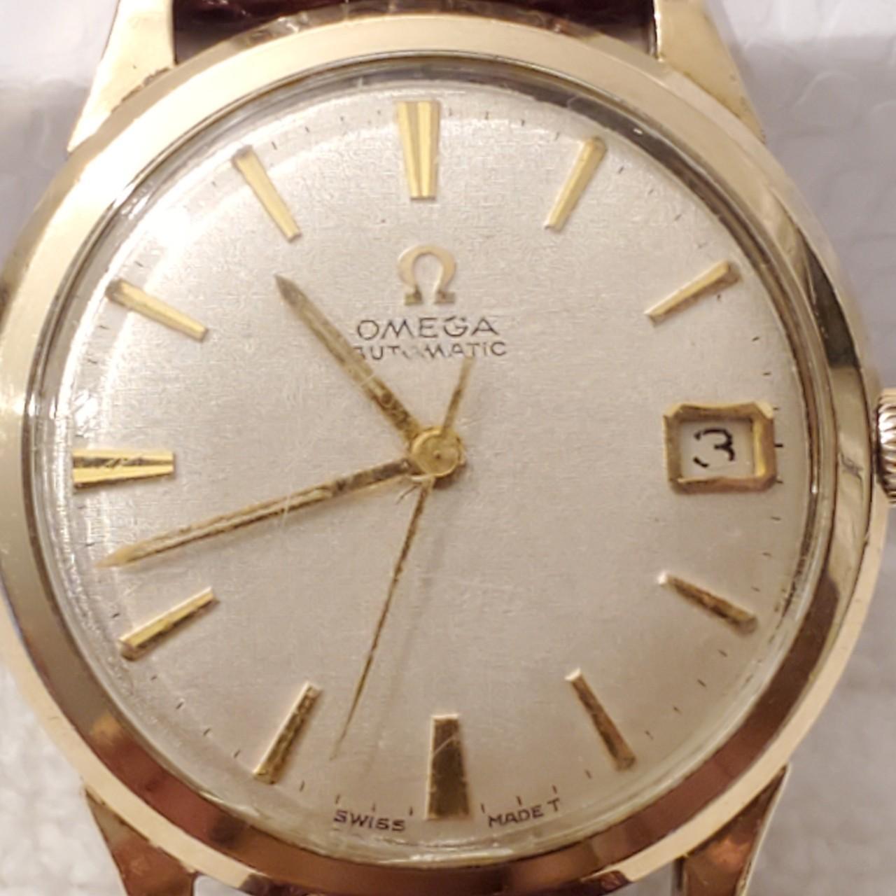 Vintage Omega Swiss Made Men's Date Automatic Watch... - Depop