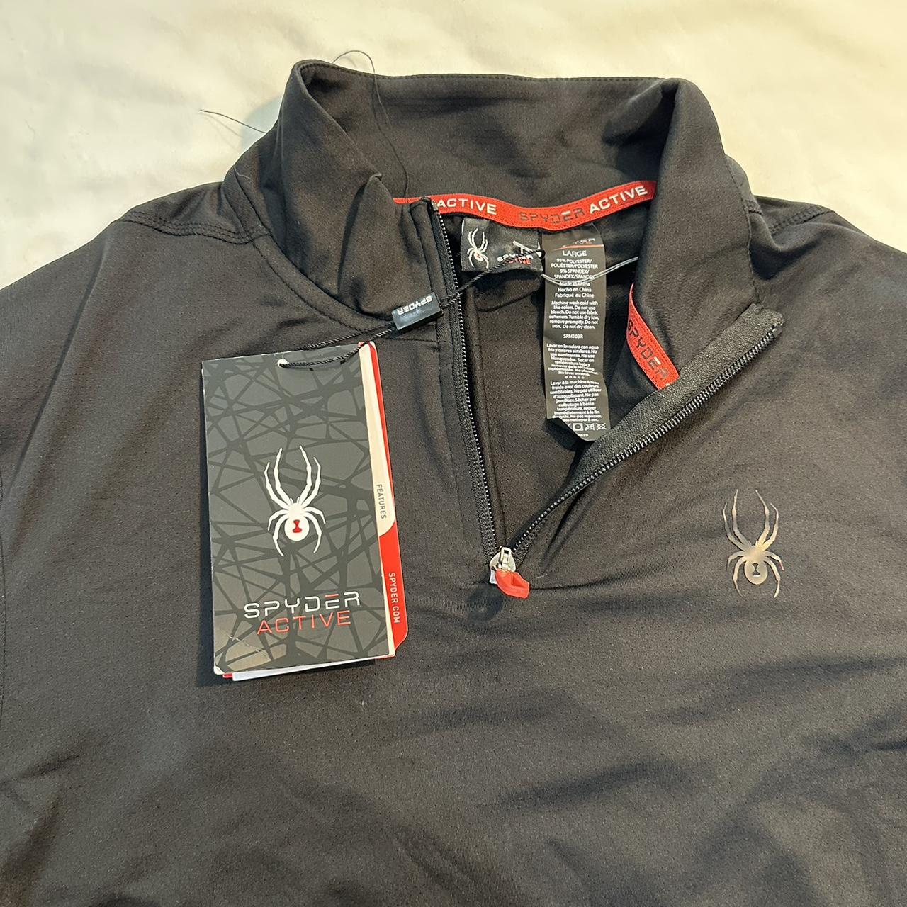 Spyder Active Mens Long Sleeve Pullover, with tags.... - Depop