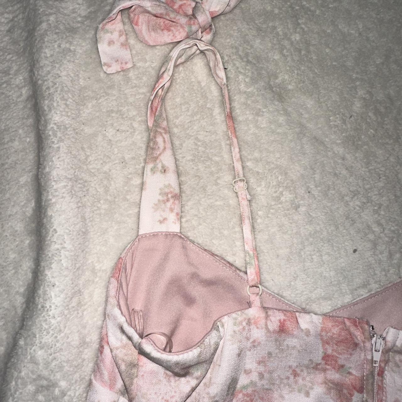 Pink floral Altard State midi dress Size medium... - Depop