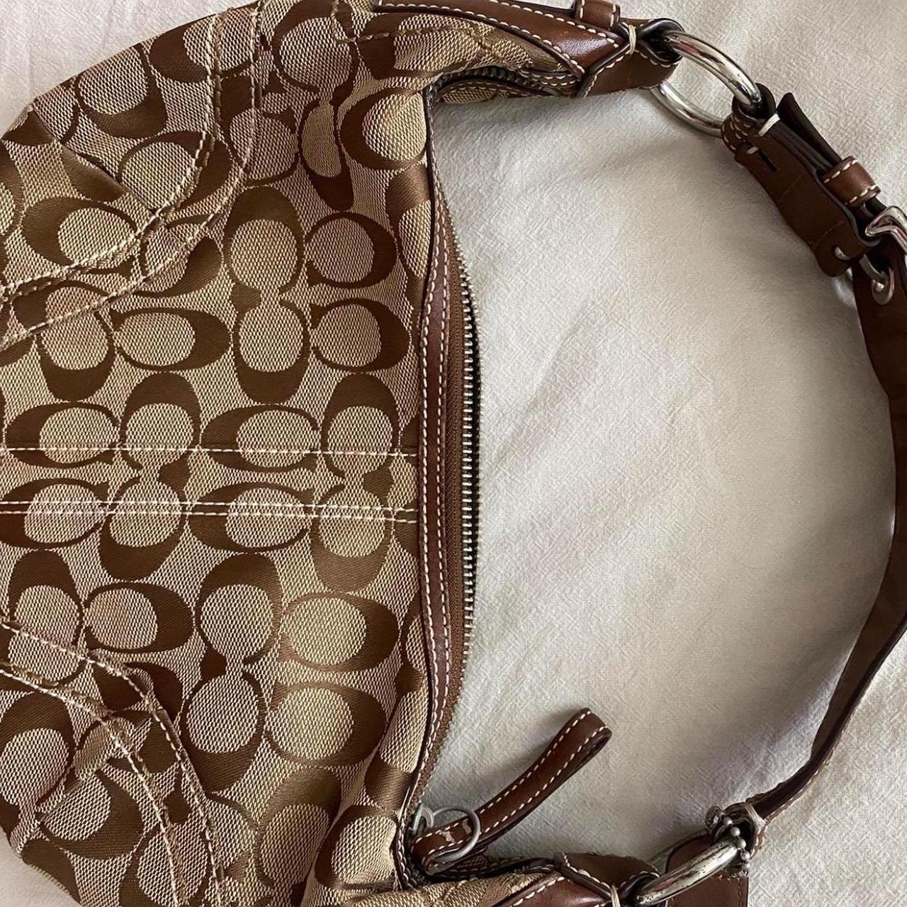 Vintage Coach Crescent logo print shoulder bag -2006... - Depop