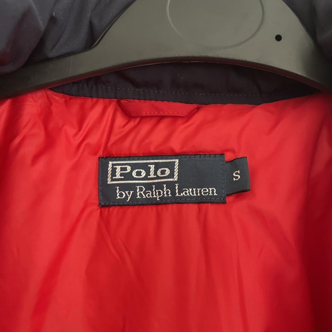 vintage ralph lauren racing jacket - red - size S... - Depop