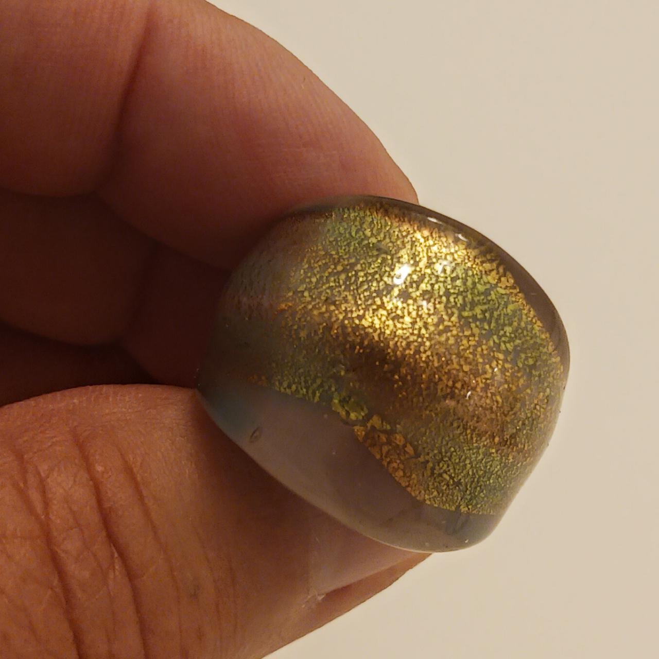 This is a great statement ring! Murano Glass Domed... - Depop