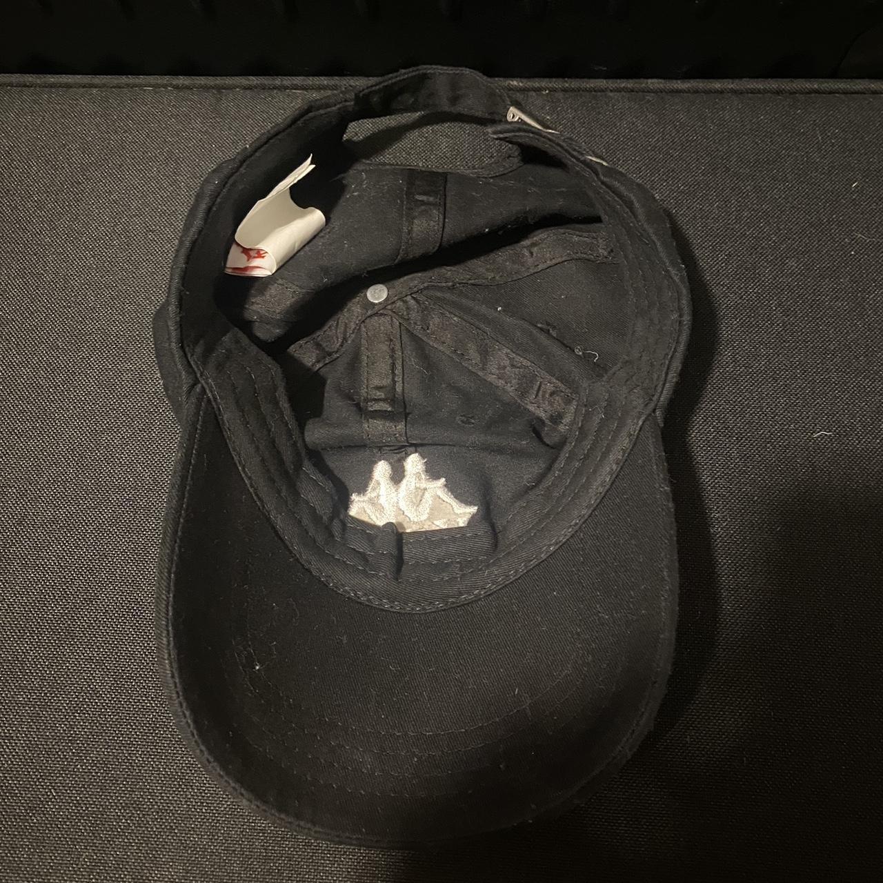 Black Kappa Hat - One Size Fits All - 7/10 Condition - Depop