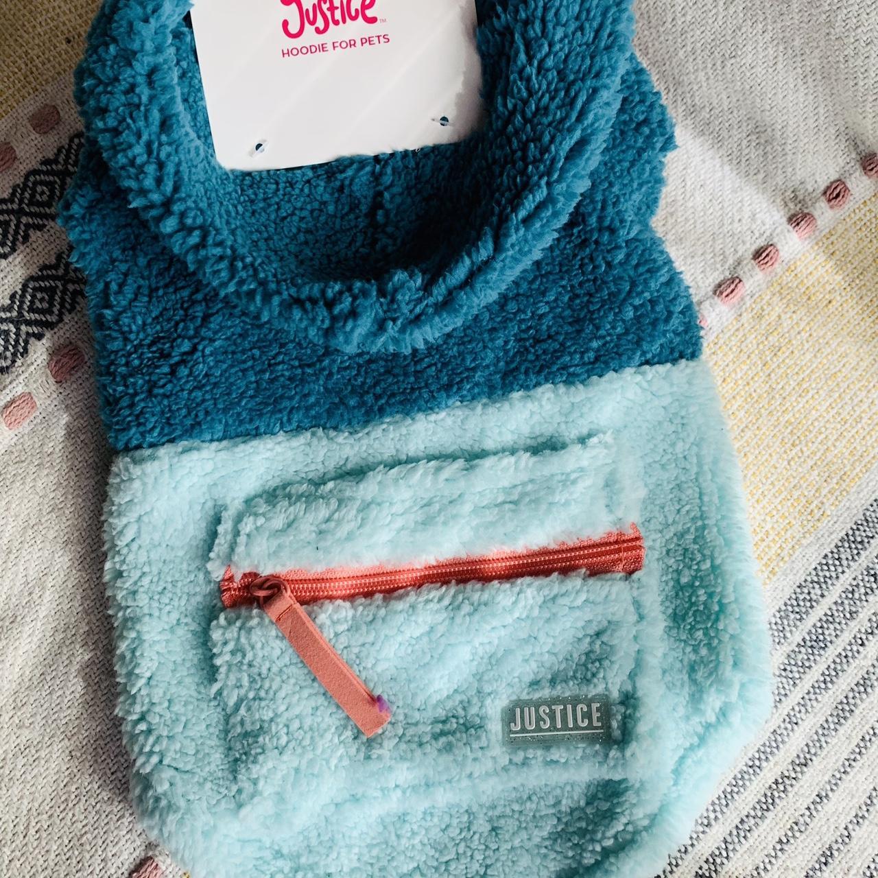 Justice brand dog hoodie size small, brand new with... - Depop