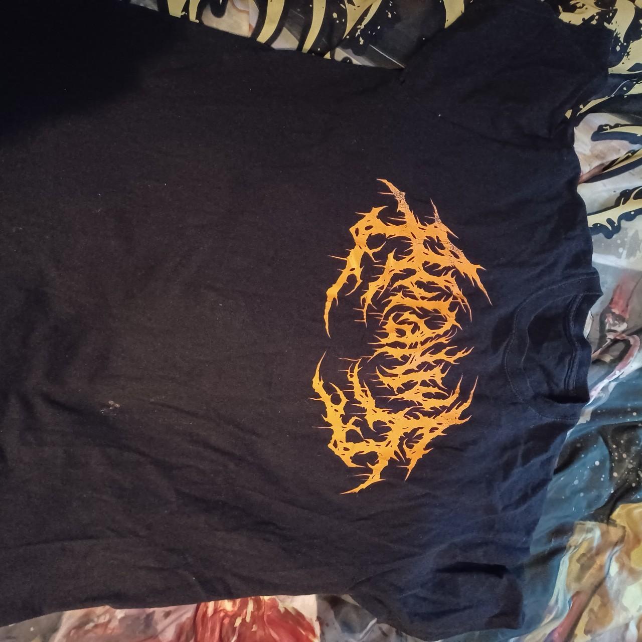 Acranius band logo shirt - good condition... - Depop