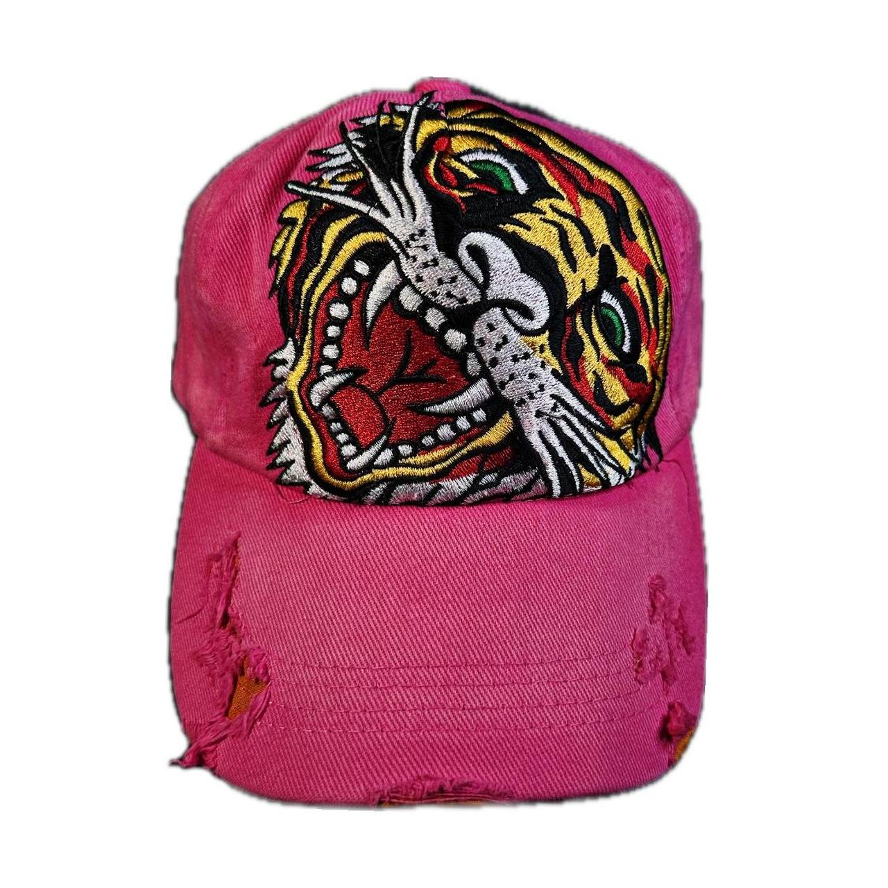 ☆Hot Pink Ed Hardy adjustable hat - tiger logo ☆... - Depop