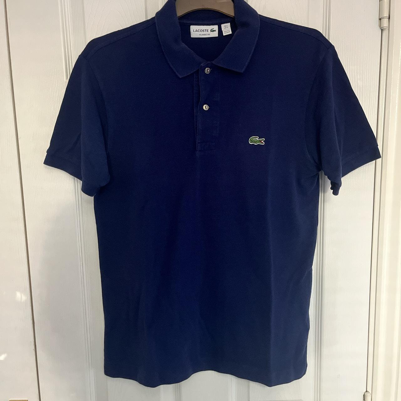 Lacoste Navy Polo Shirt. Very good condition. - Depop