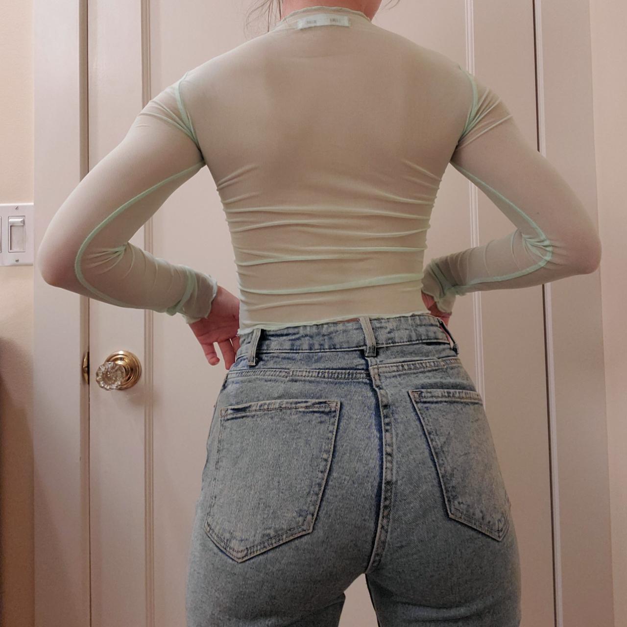 Urban Outfitters sheer fitted "Hot Mess" deer... - Depop